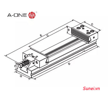 Ê tô tiêu chuẩn A-one 3A.1 - Sunei