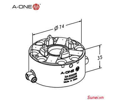 Mâm cặp A-one 50 3A-100005 ( inox) - Sunei