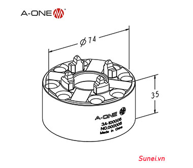 Mâm cặp ITS 50 3A-100006 - Sunei