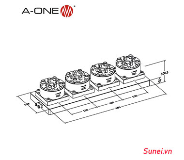 Hệ 4 mâm cặp R 3A-100067 - Sunei