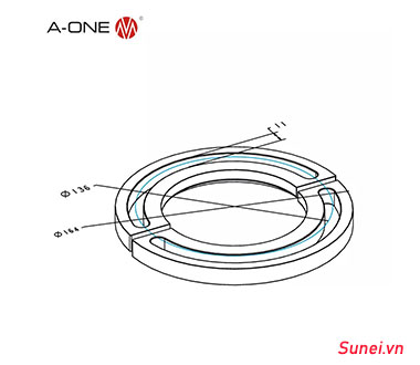 Kẹp vòng A-one 3A-400018 - Round clamp - Sunei