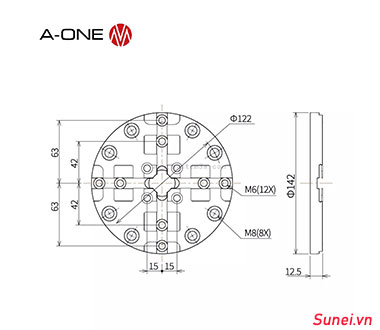 Tấm định tâm điện R 3A-400141 - Sunei