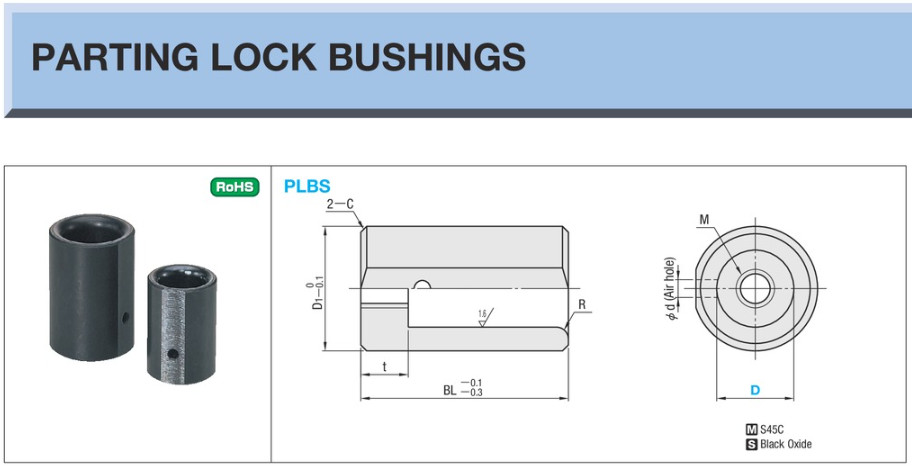 Ống lót khóa khuôn PLBS - Sunei